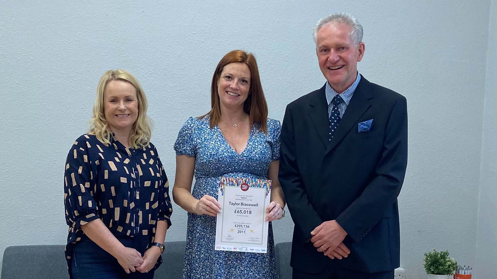 Celebrating solicitors’ success after successful Will Aid campaign